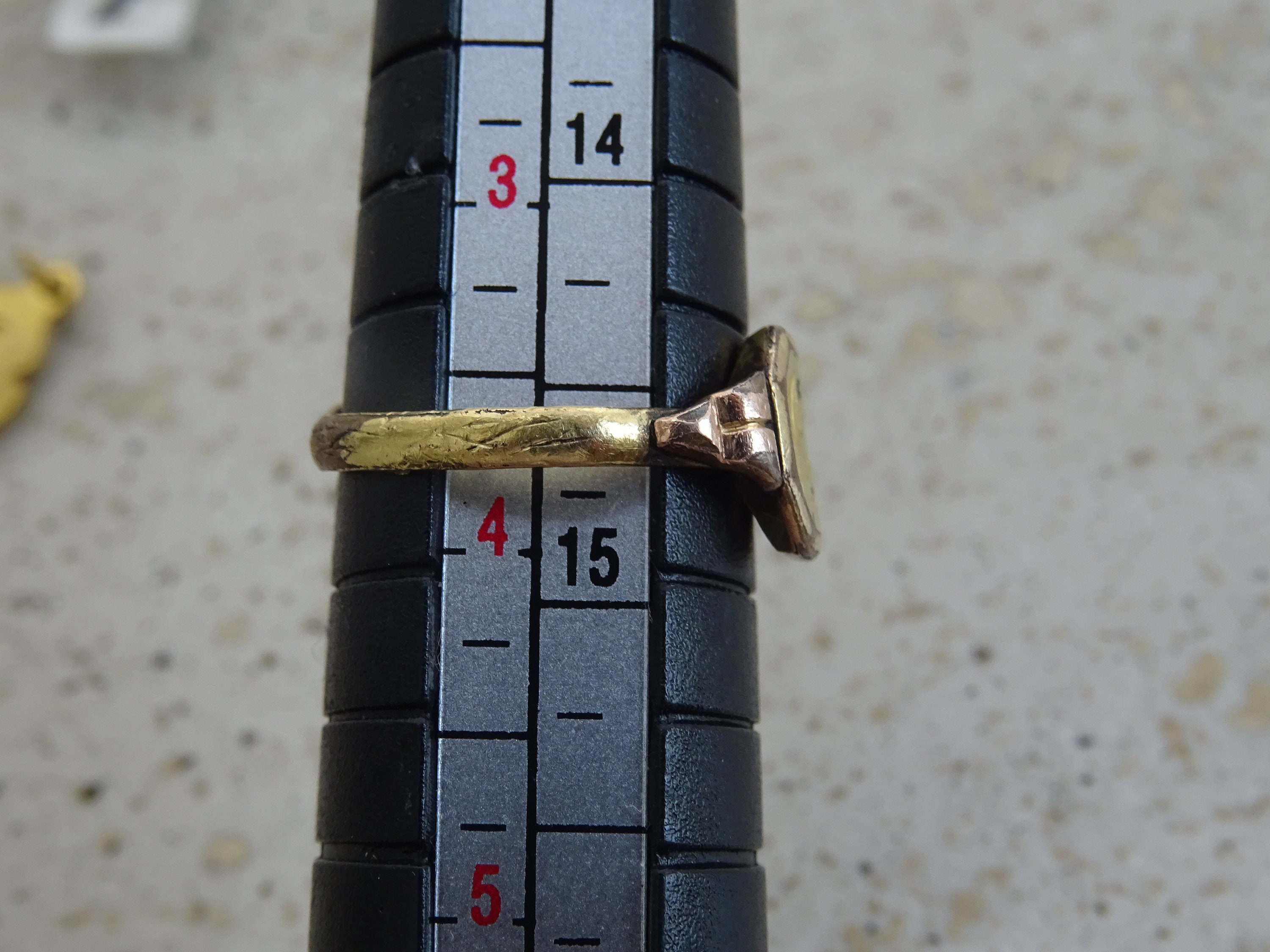 Religious Antique Vermeil Gold Plated French Catholic Ring Christian ...
