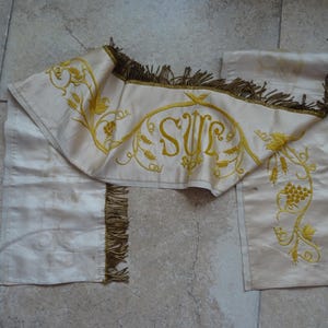 Antique Religious Catholic Embroidered Clergy Priest Stola of Cloth for ...