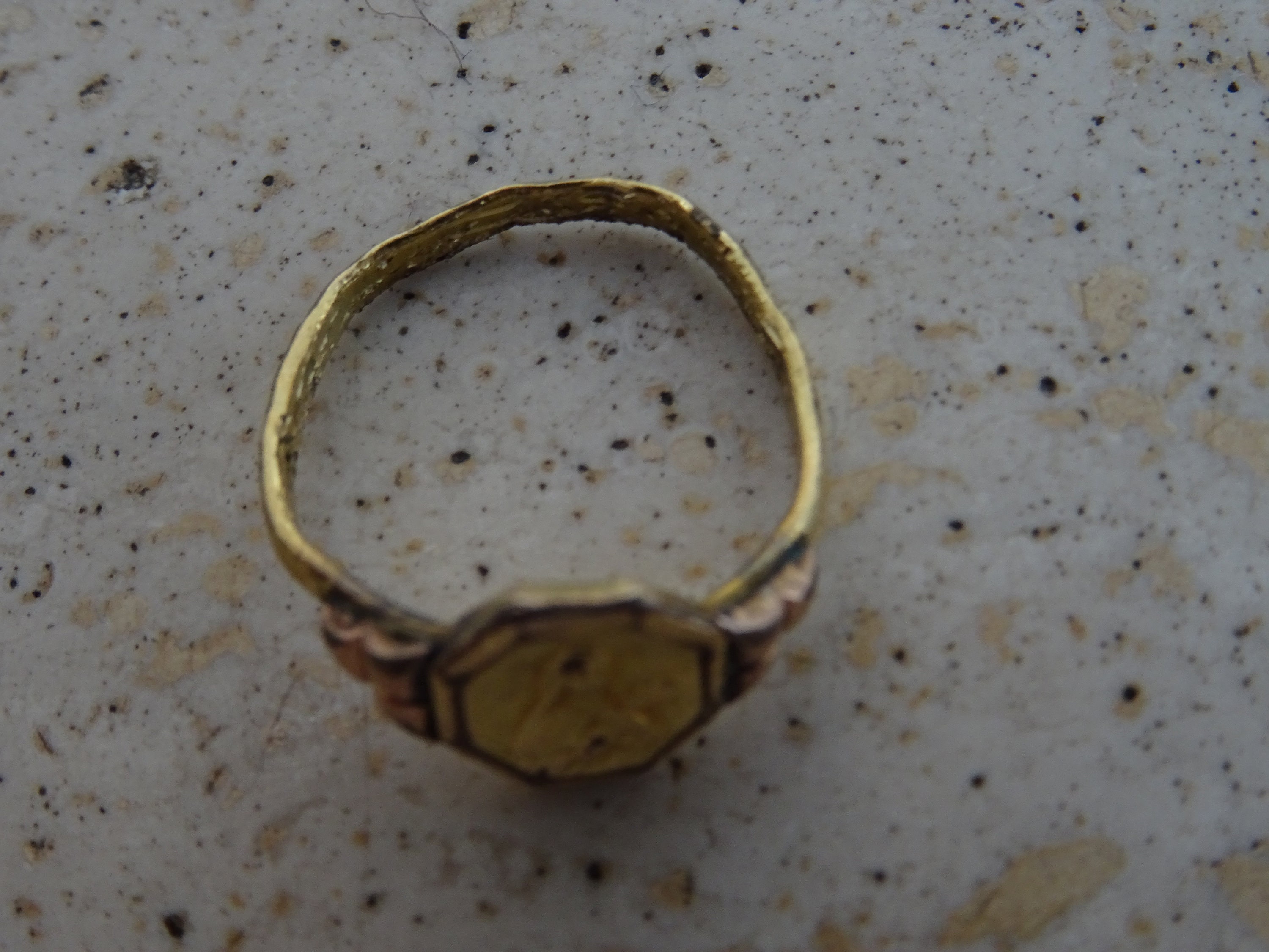 Religious Antique Vermeil Gold Plated French Catholic Ring Christian ...