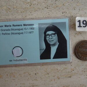 Religious French Catholic Shrine Card With Relic Touched at Blessed ...