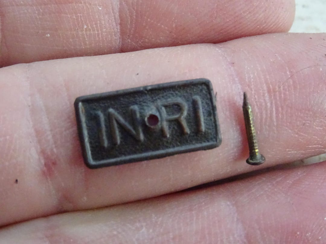 Religious Antique French Copper Element of a Cross Crucifix of INRI ...