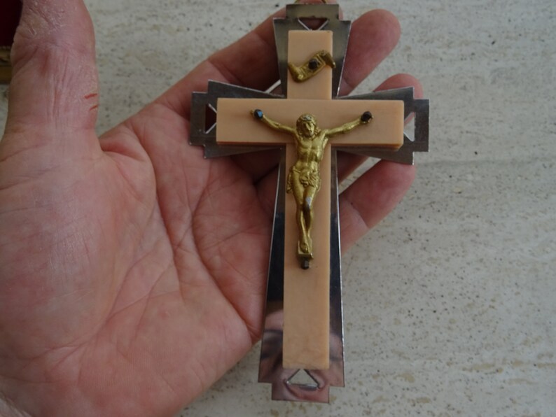Religious French Catholic Cross Crucifix Pendant Cross Pectoral Cross ...
