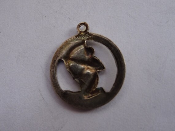 Vintage silver ( MARKED 835 ) Zodiac medal medaillon … - Gem