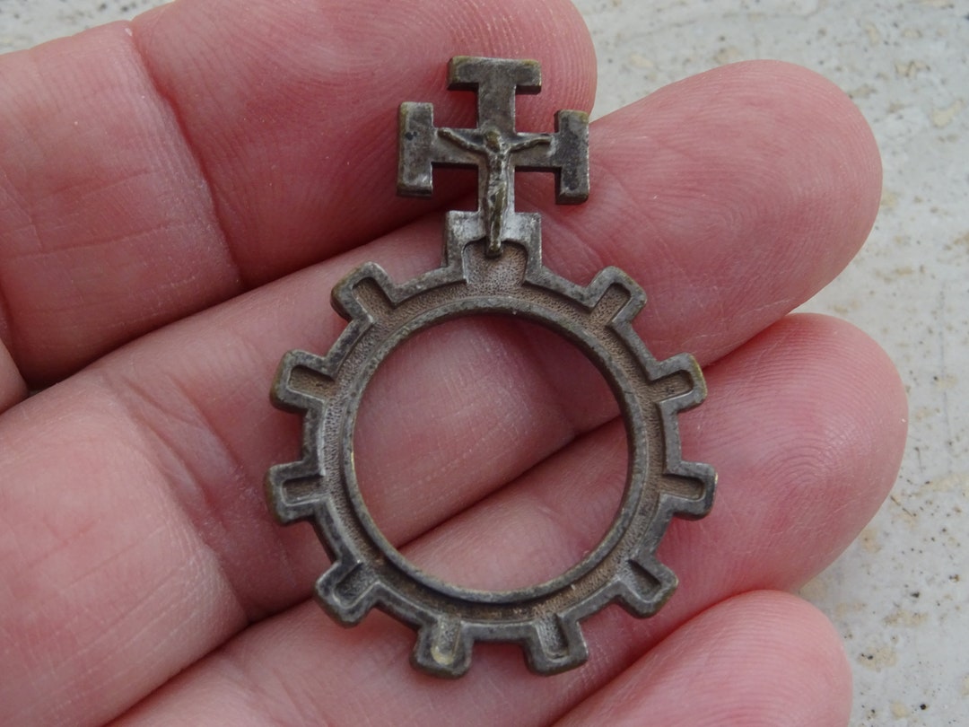 Religious French Catholic Finger Chaplet Decade Rosary Ring Pocket ...