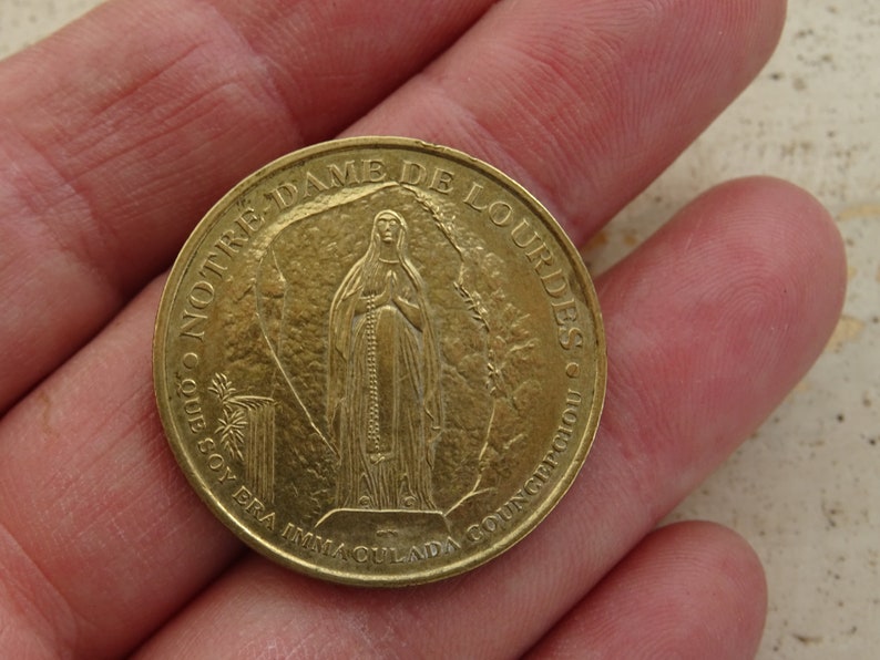 Religious Copper Medal Token of Holy Virgin Mary Our Lady and - Etsy