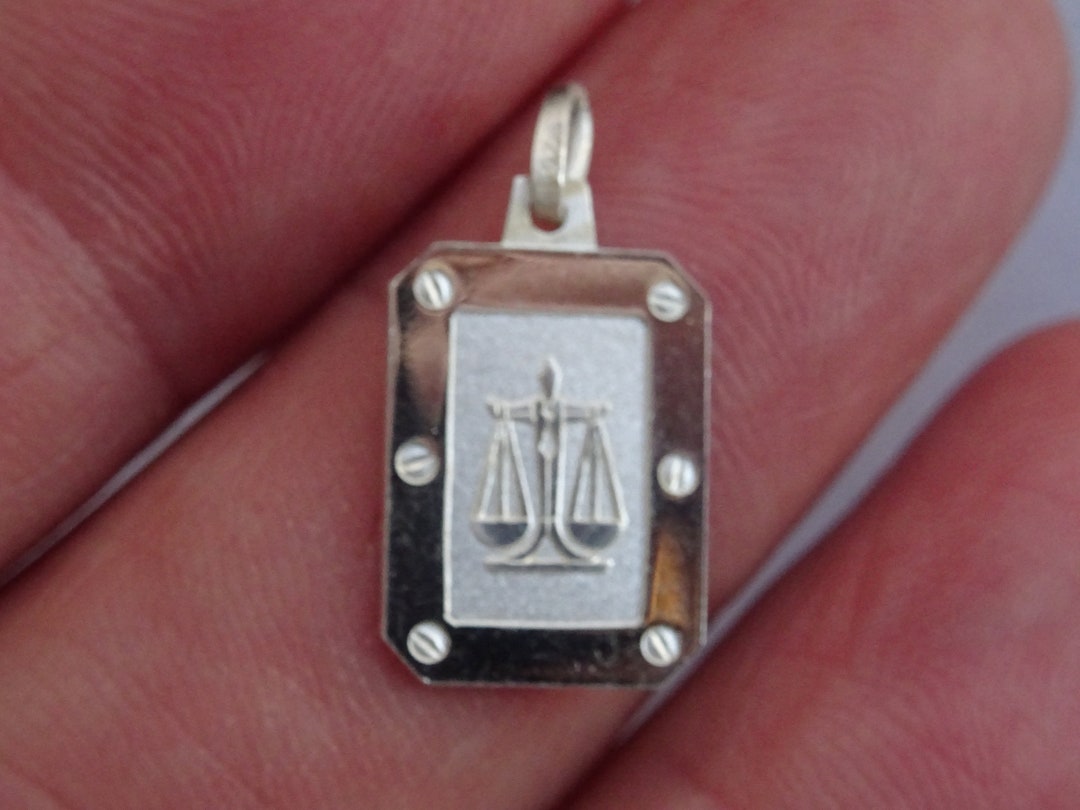 Vintage Silver ( MARKED 825 ) Zodiac Costalation Medal Pendant ...
