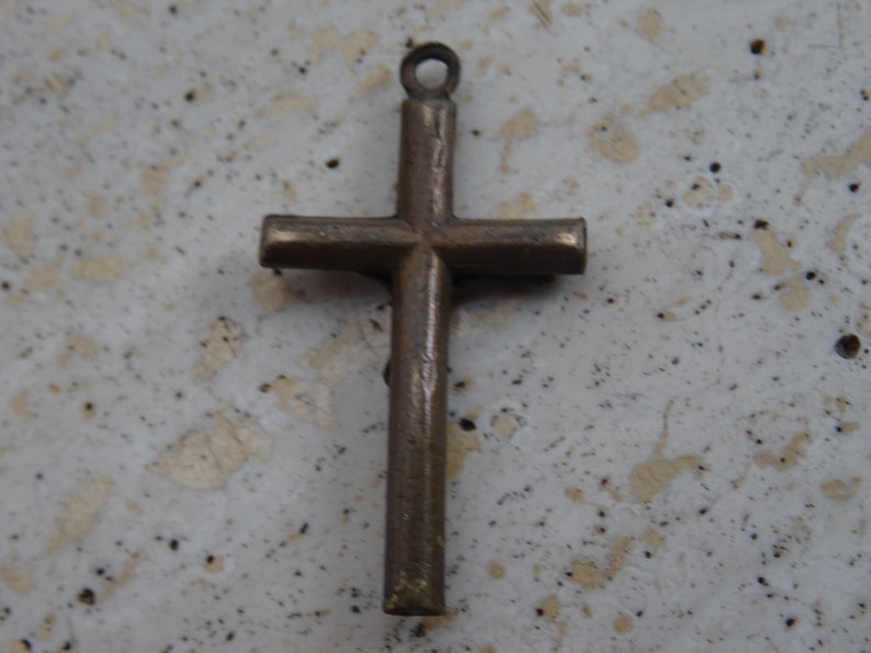 Religious Antique French Catholic Copper Crucifix Pendant Cross ...