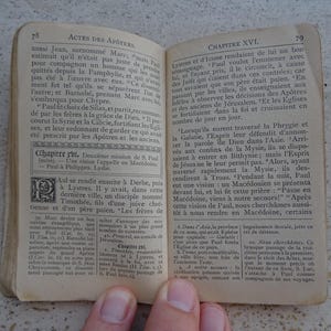 Rare Antique French Leather Prayer Mass Book of the Acts of the ...