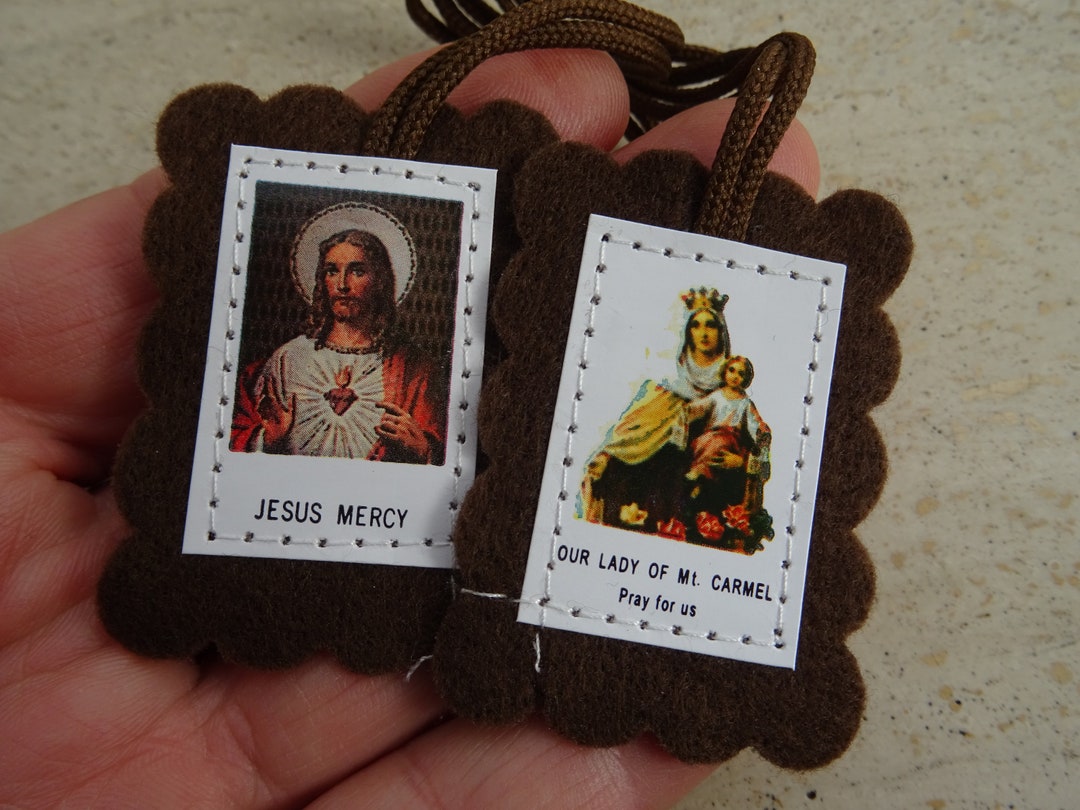 Religious Vintage Catholic Scapular Reliquary Relic Shrine Cards ...