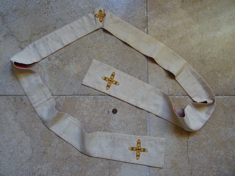 Antique Religious Catholic Embroidered Clergy Priest Stola of Cloth for ...