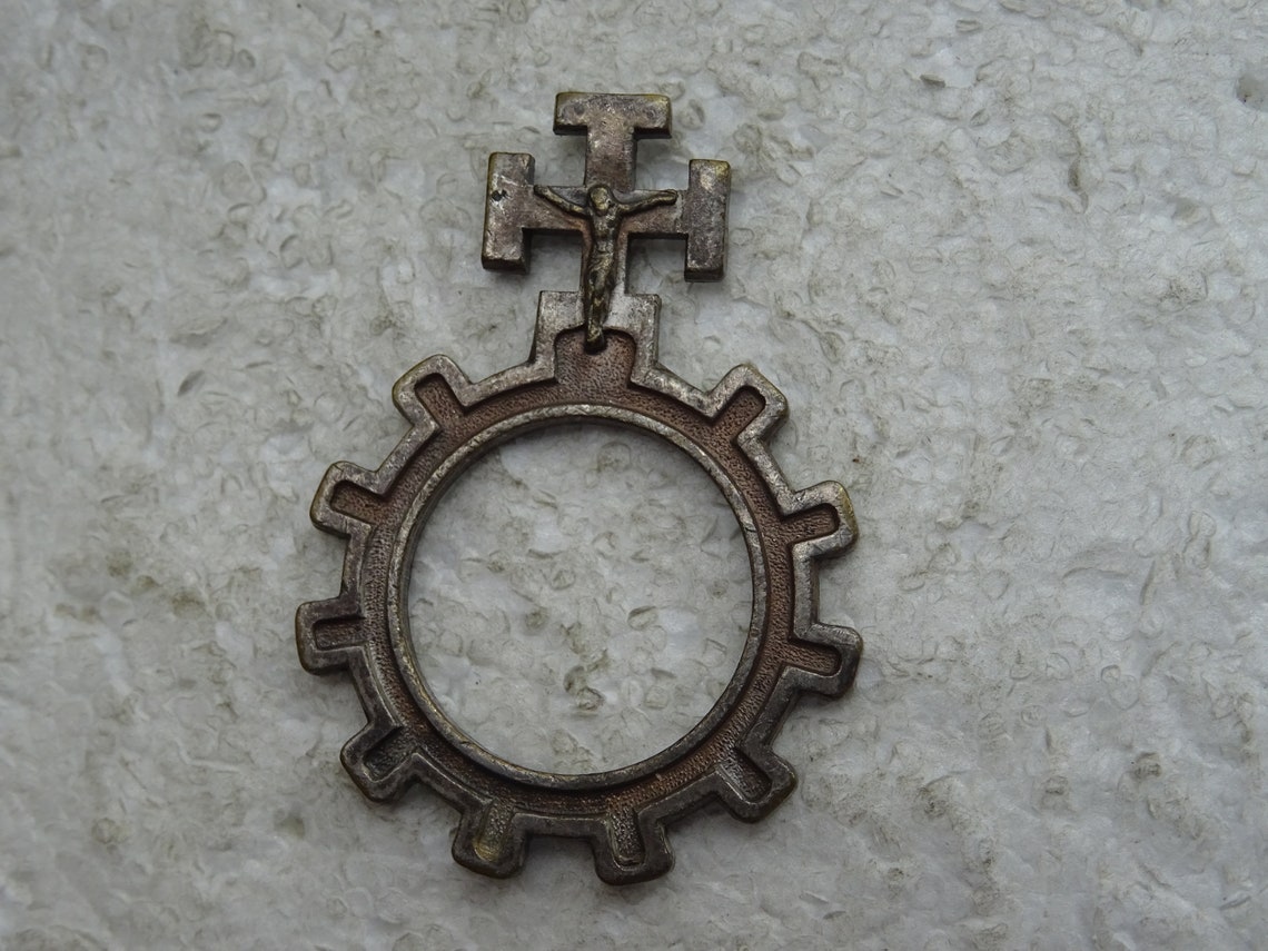 Religious French Catholic Finger Chaplet Decade Rosary Ring Pocket ...