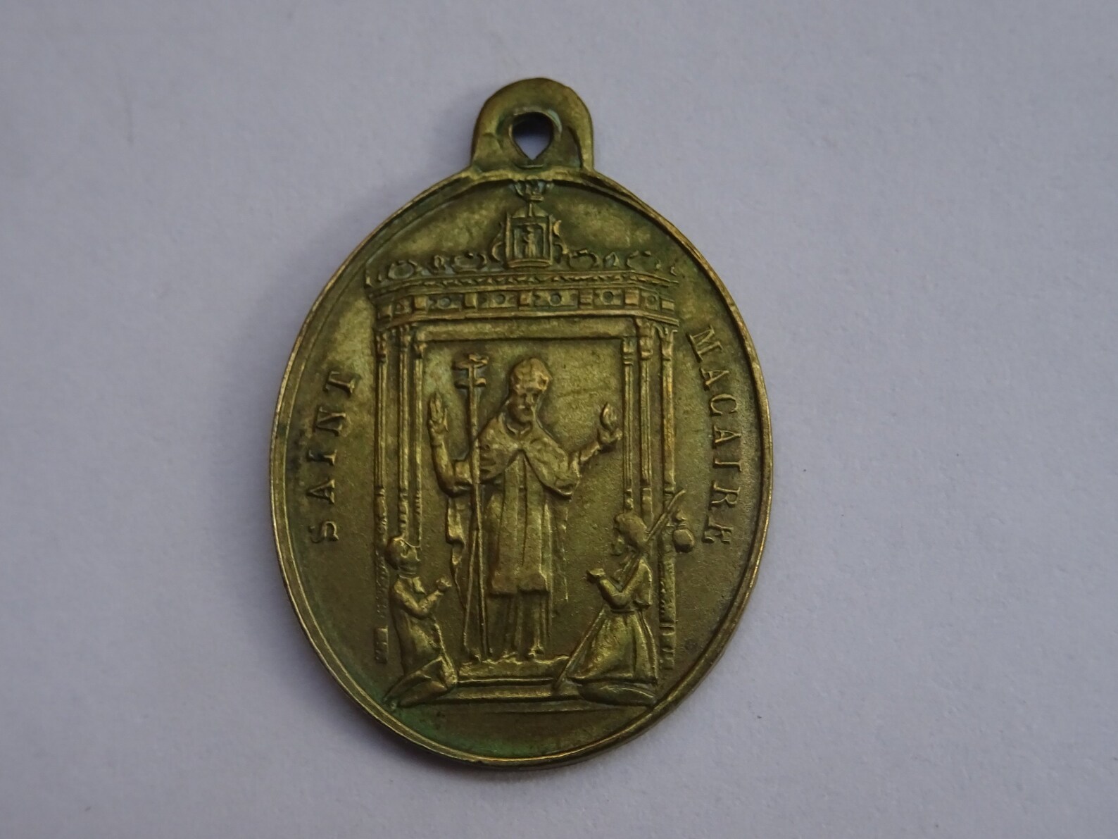 Rare Religious Antique Copper Catholic Medallion Holy Charm - Etsy