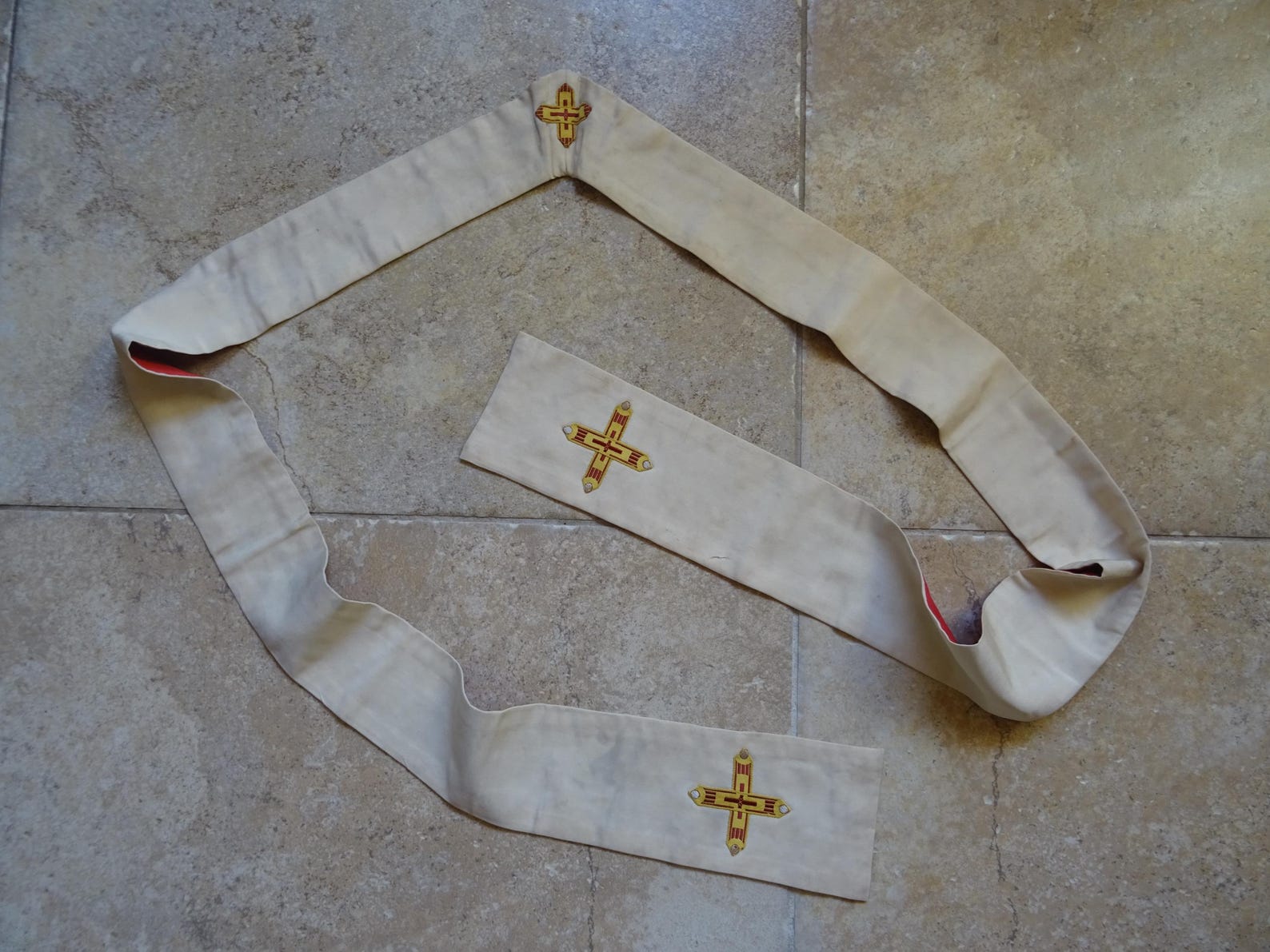 Antique Religious Catholic Embroidered Clergy Priest Stola of Cloth for ...