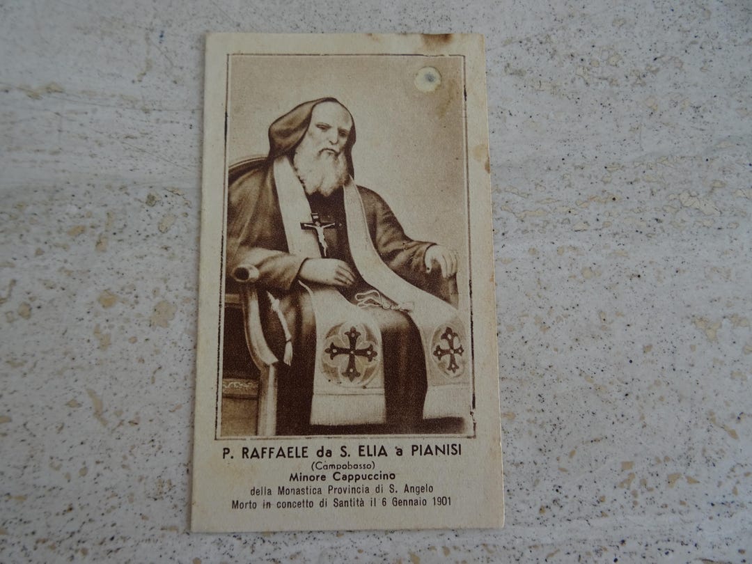 Religious Catholic Card Shrine Reliquary Relic of the Cloth of Blessed ...