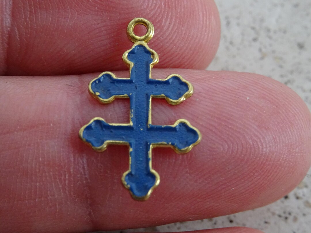 Religious Antique French Catholic Christian Copper Enameled Lotharian ...