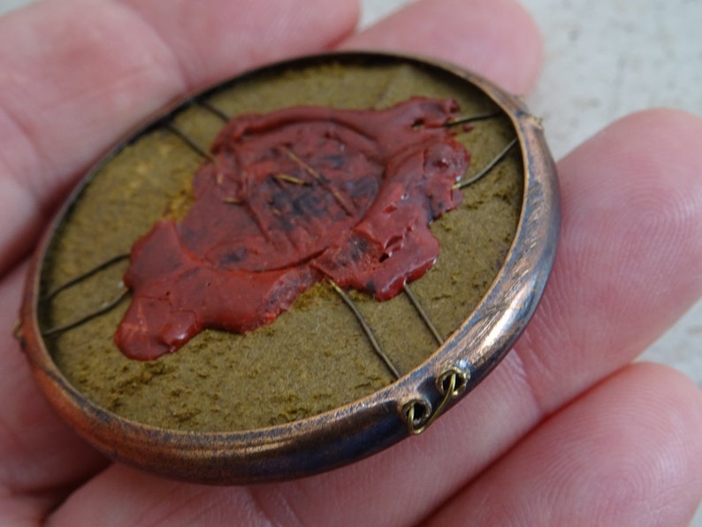 Religious Antique Copper Relic Reliquary Medal Shrine Pendant - Etsy