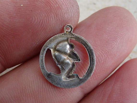 Vintage silver ( MARKED 835 ) Zodiac medal medaillon … - Gem