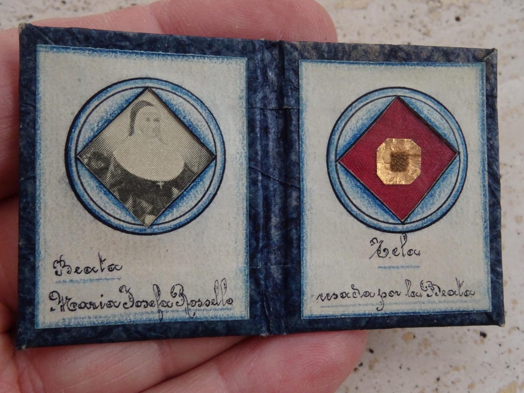 Religious Antique Catholic Shrine With Relic Reliquary of Saint Maria ...