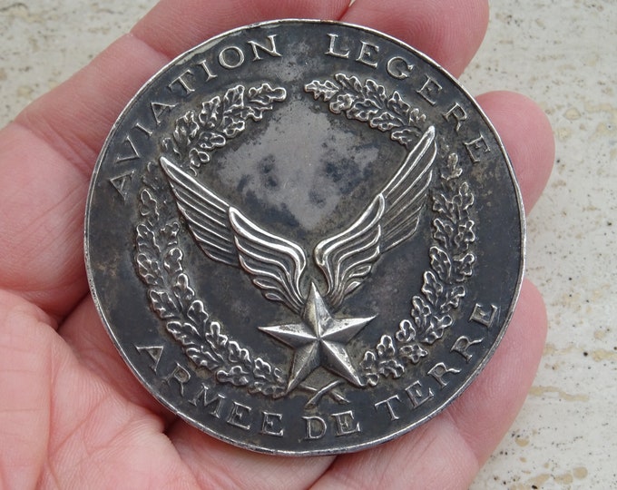 Antique Silver ( MARKED ) French Token Plaque Medal Pendant ARMÉE De L ...