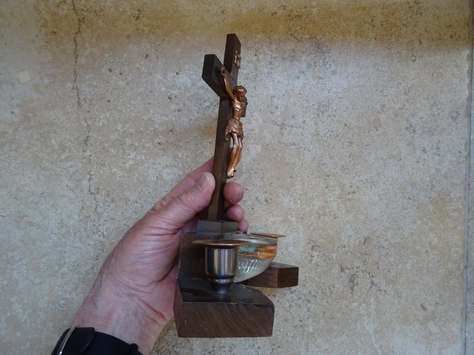 Religious Catholic French Wooden Holy Water Font Stoup With - Etsy