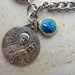 Religious Vintage Silver Plated Catholic Pocket Watch Chain With Charms ...