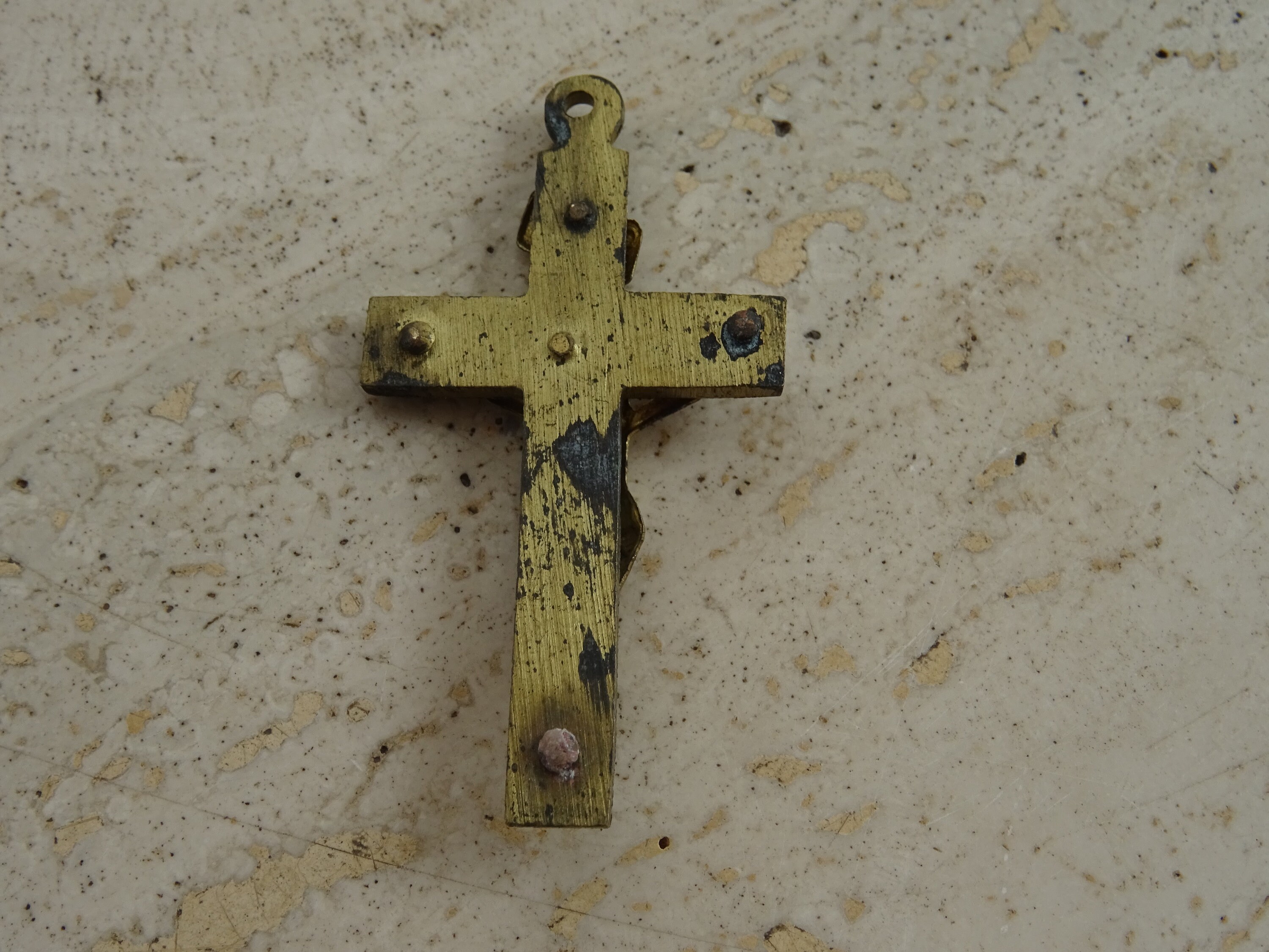 Religious Antique French Copper Catholic Crucifix With Pendant Cross ...