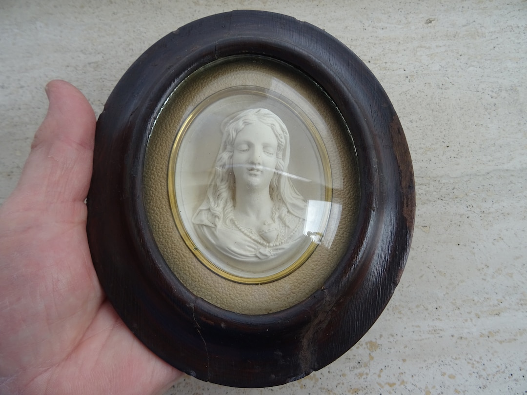 Religious Antique French Pipe Clay Catholic Meerschaum With Holy Virgin ...
