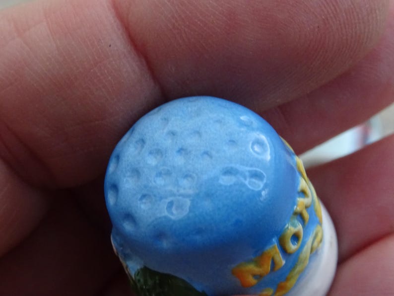 Vintage Porcelainen Thimble Thimbleful Souvenir of Monaco. ( S 2 ) - Etsy
