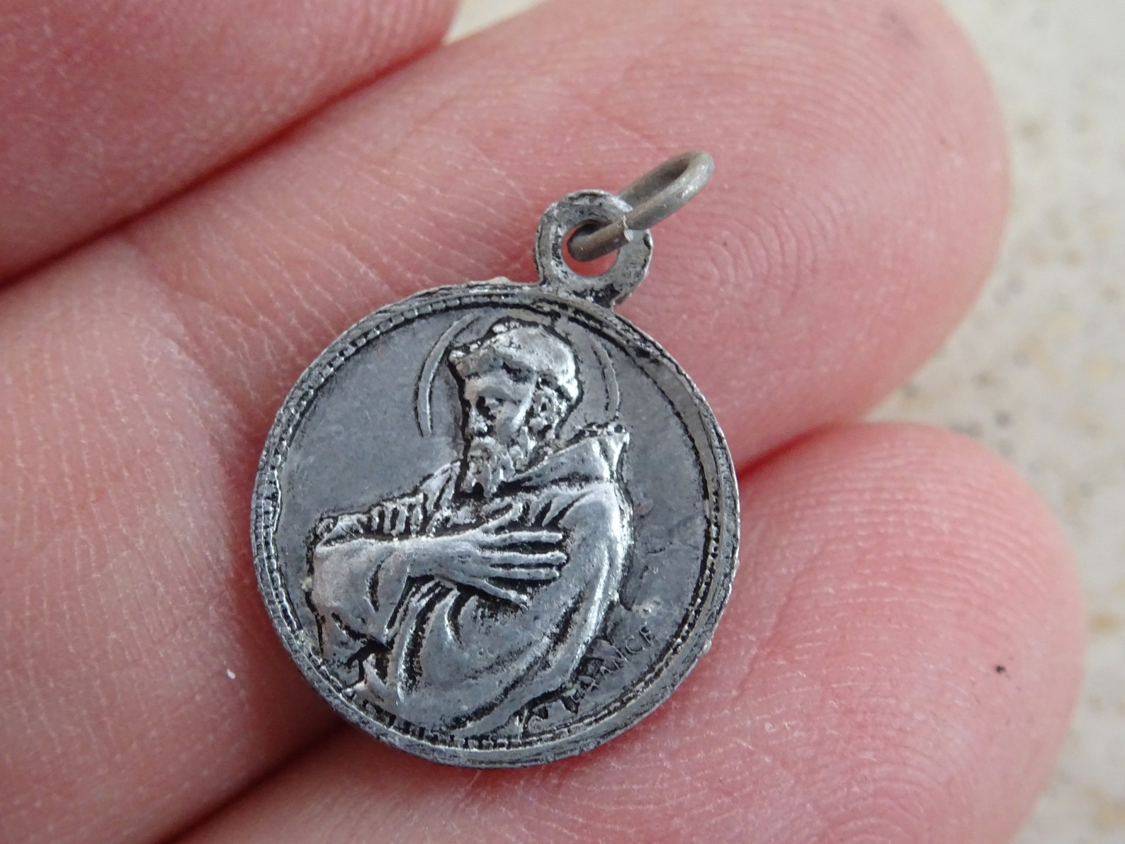 Religious Antique French Catholic Medal Pendant Medallion Holy - Etsy UK