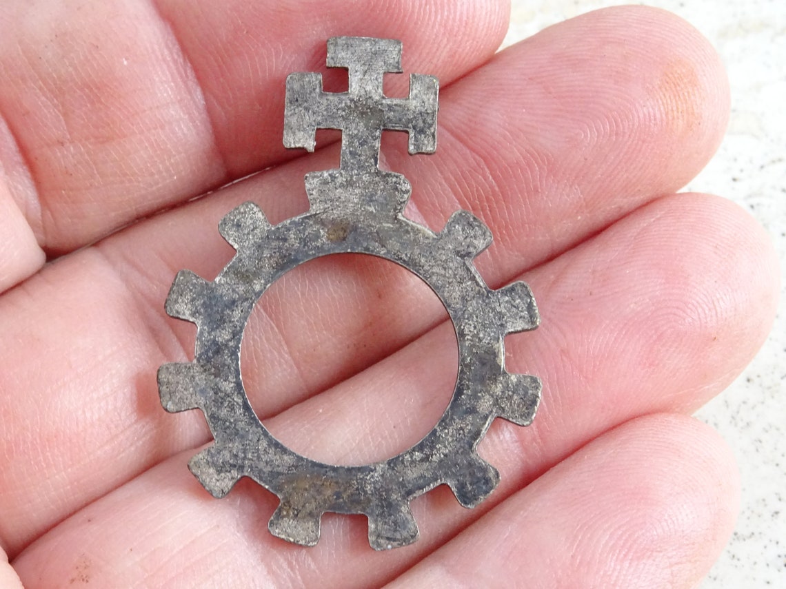 Religious Antique French Silver Plated Catholic Finger Chaplet Decade ...