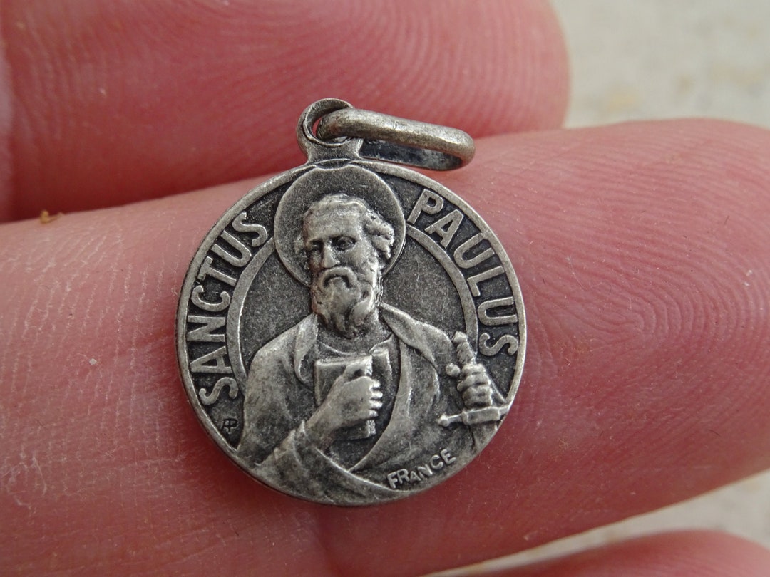 Religious Silver Plated Catholic Medal Pendant Charm Medallion of ...