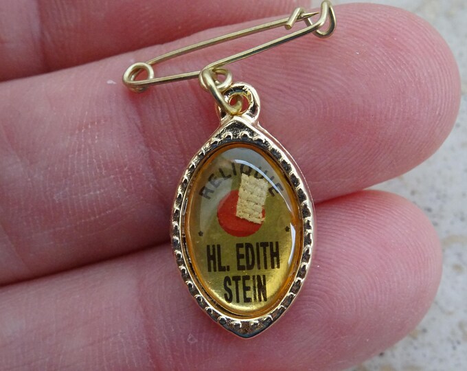Rare Religious Catholic Shrine Medal Pendant Medallion With Relic ...
