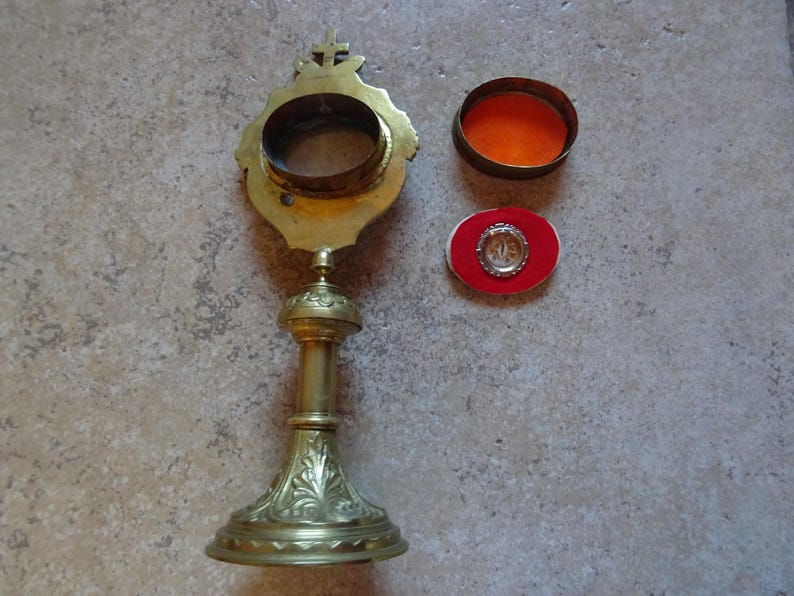 Religious Antique Catholic Relic Holder Reliquary With Inside Shrine ...