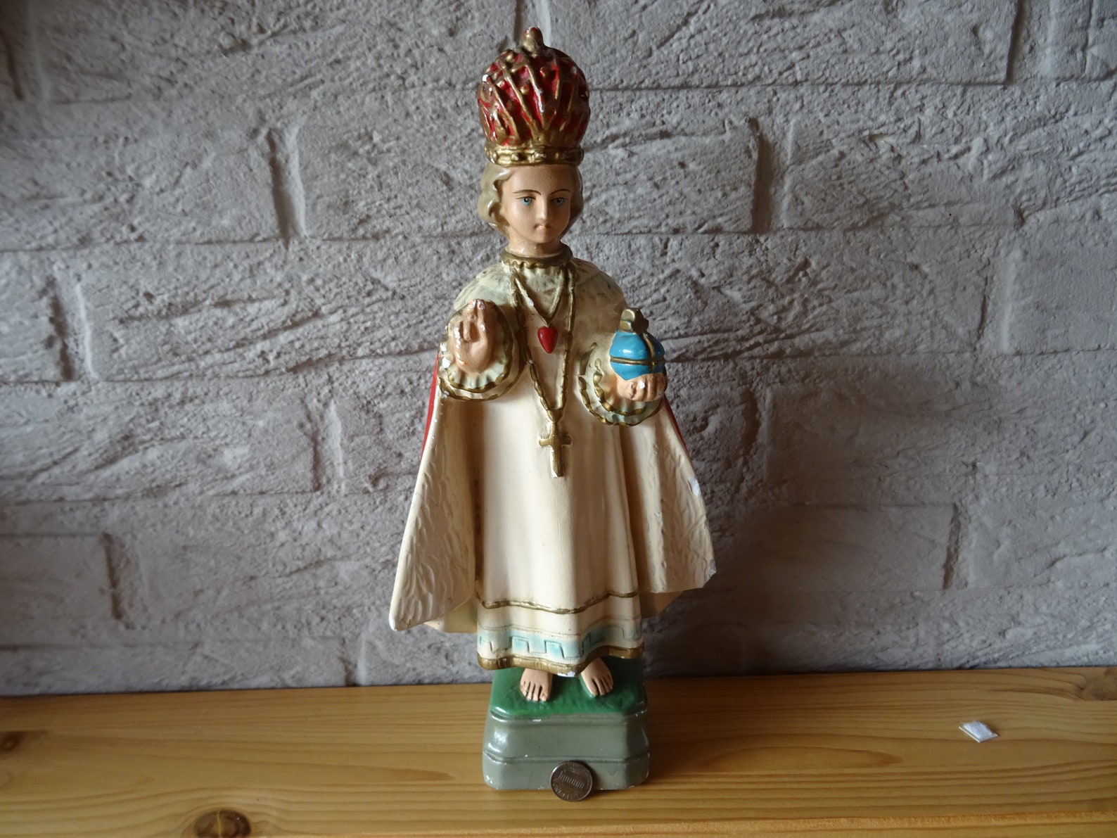 Religious Antique French Catholic Plaster Statue of Holy | Etsy