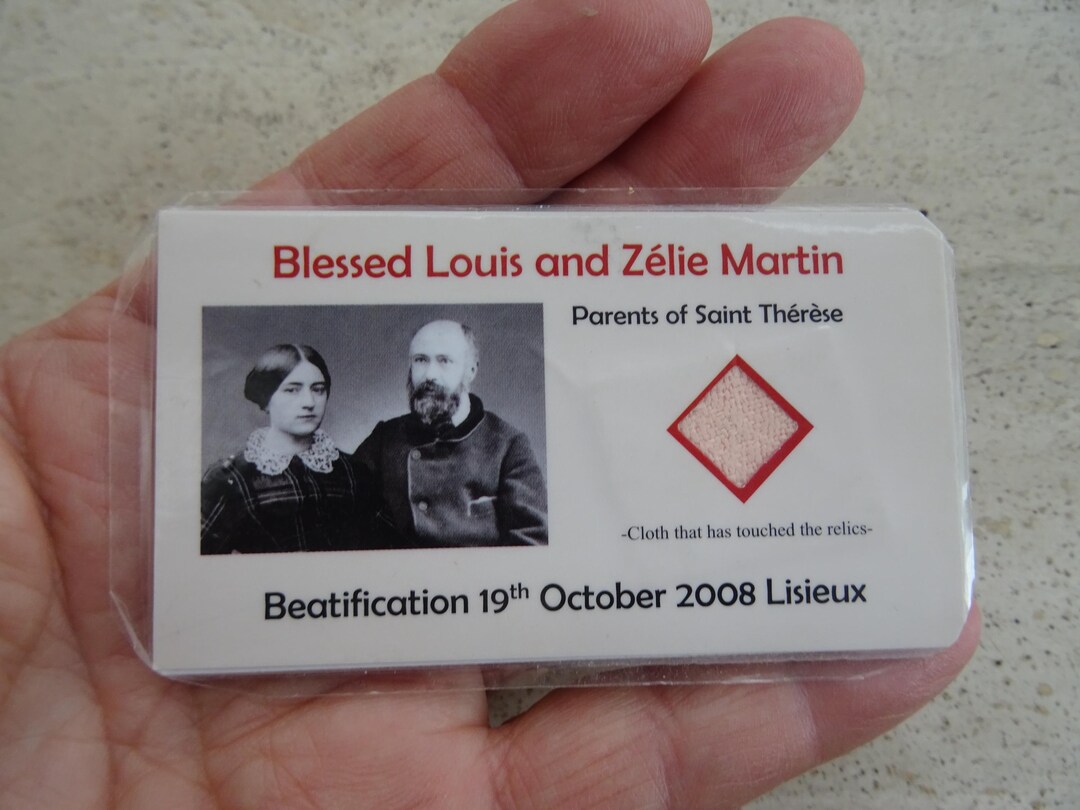 Rare Religious French Catholic Card Shrine With Relic of Saint Louis ...