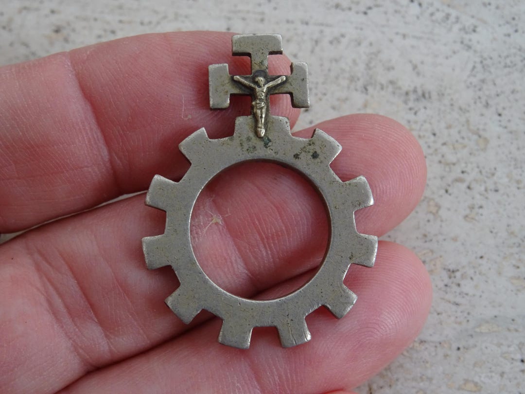 Religious French Antique Catholic Finger Chaplet Decade Rosary Ring ...