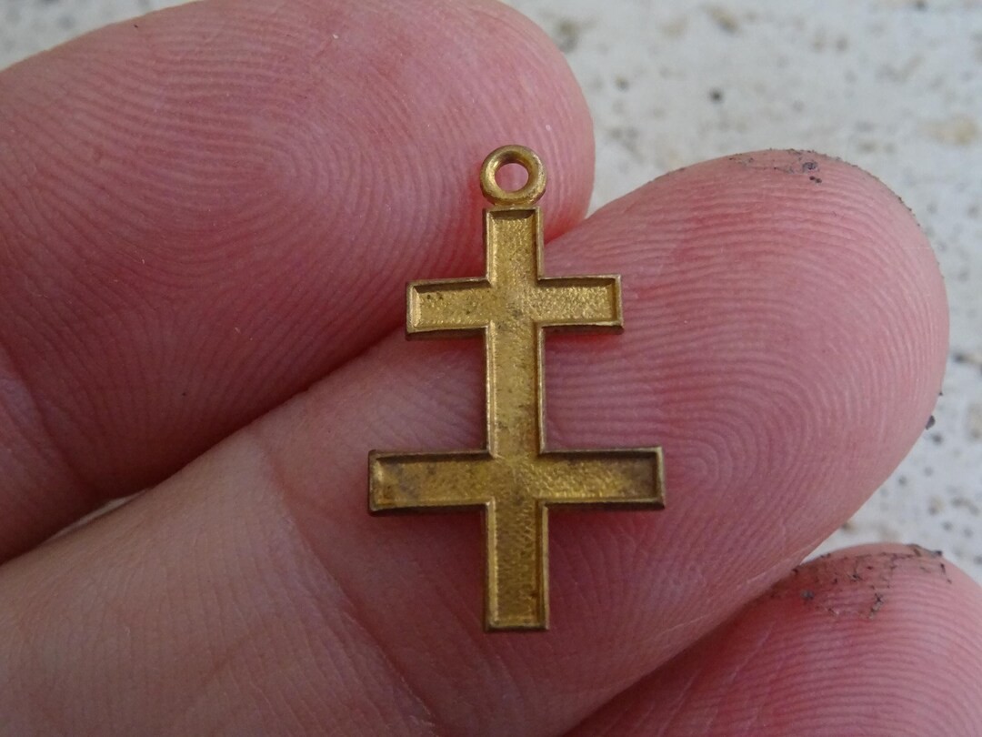 Religious Antique French Catholic Christian Copper Lotharian Cross ...