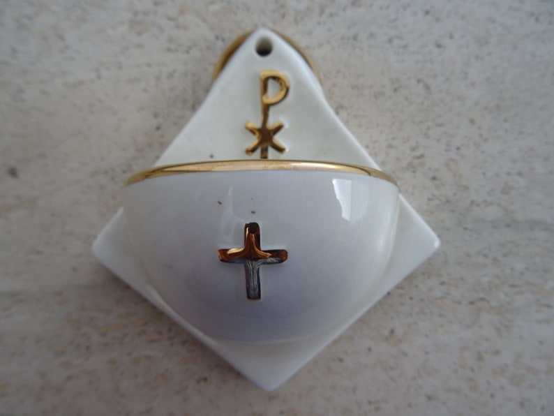 Hummel Goebel Catholic Holy Water Font Stoup of Porcelain of - Etsy
