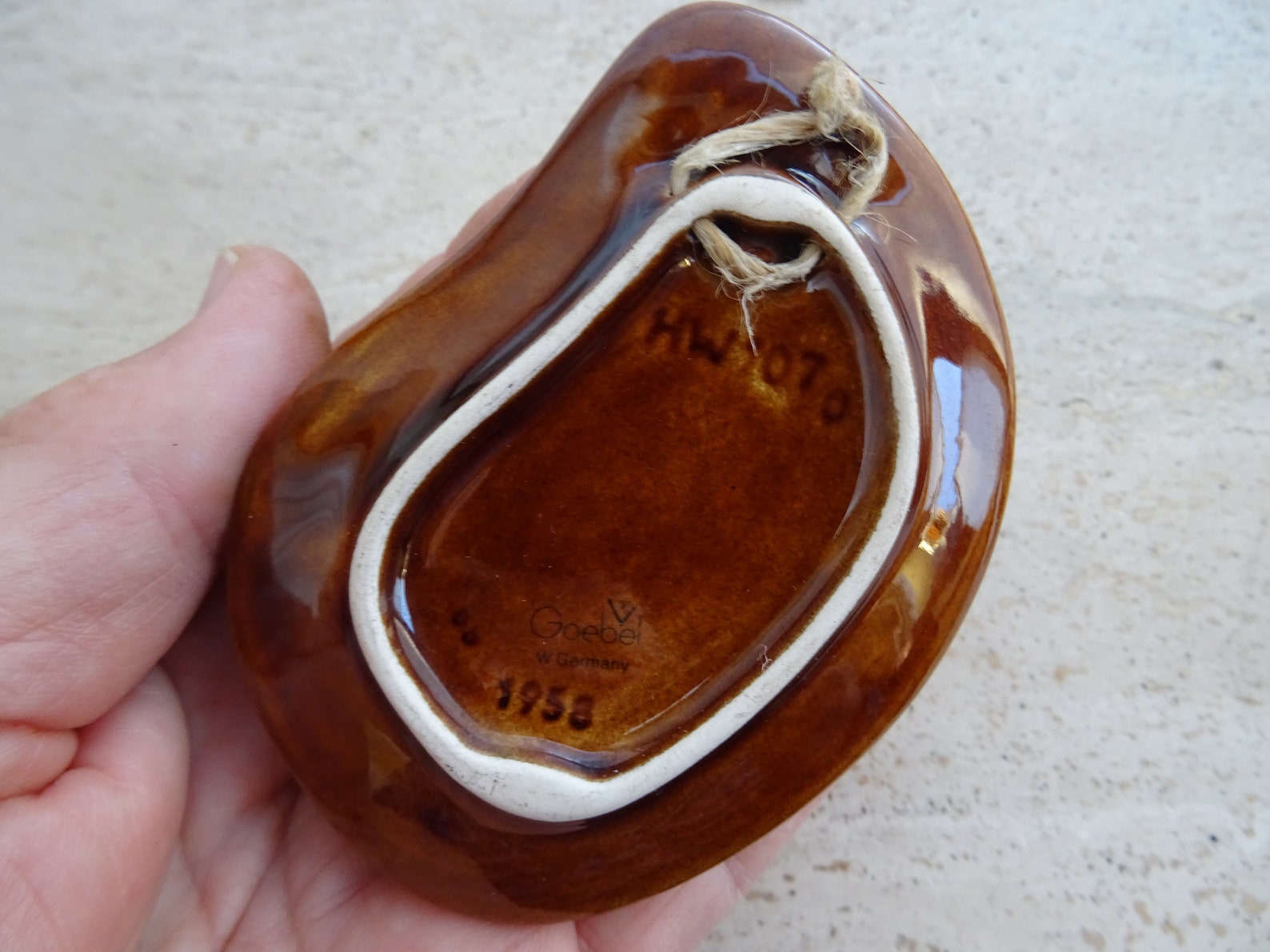 Religious Catholic French Glazed Ceramics Pottery Holy Water Font Stoup ...