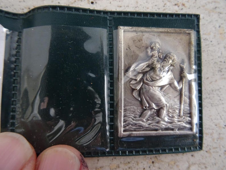 Vintage Religious Beauraing Photo Holder Relic Pocket Shrine of Saint ...