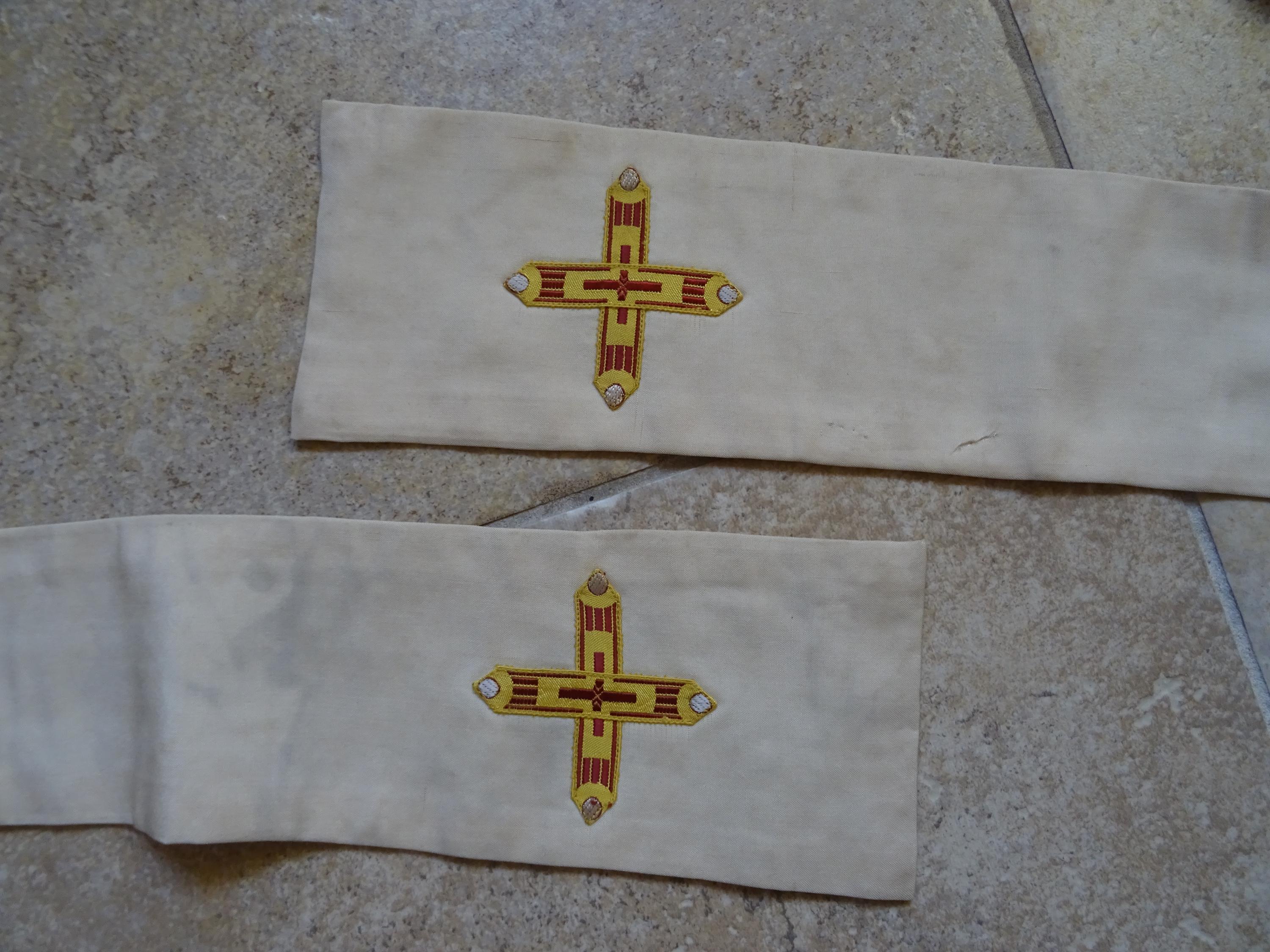Antique Religious Catholic Embroidered Clergy Priest Stola of Cloth for ...