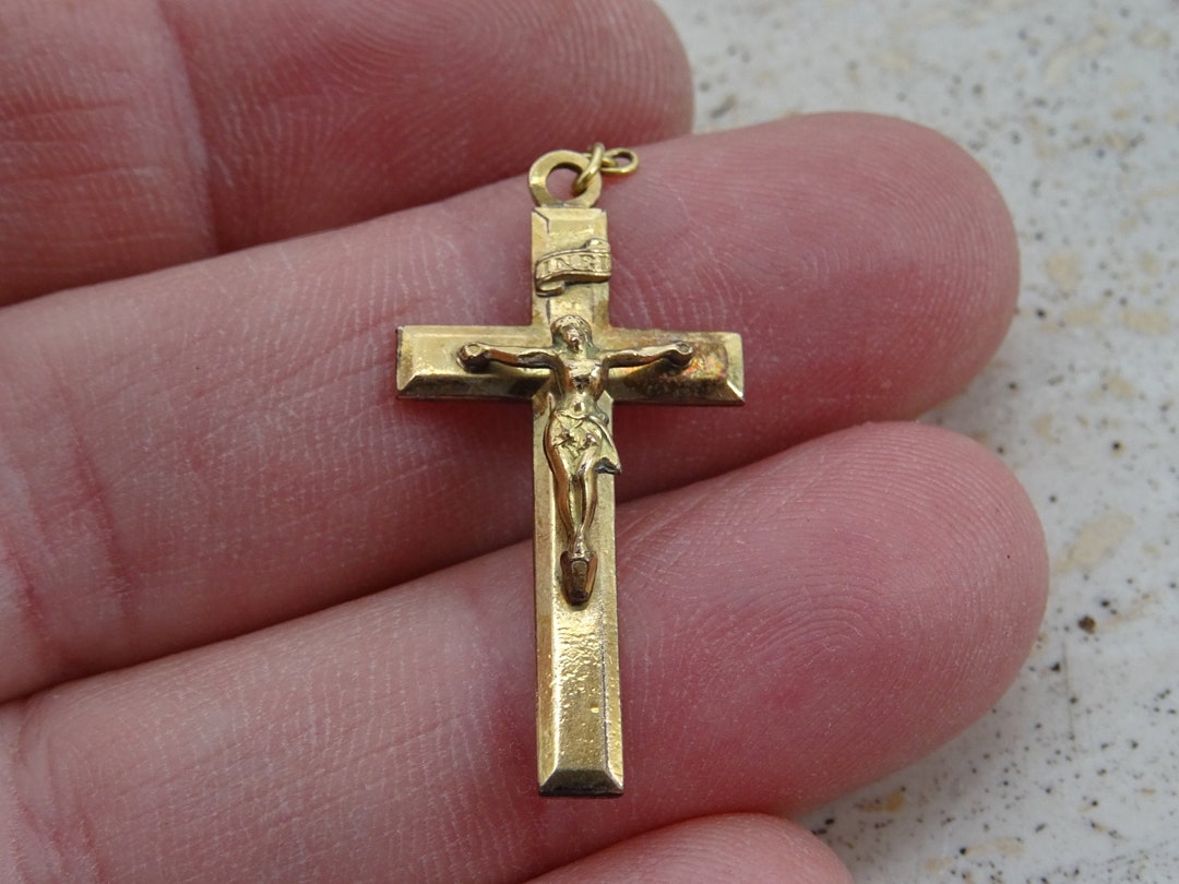 Religious Antique French Catholic Vermeil Gold Plated ( MARKED ...