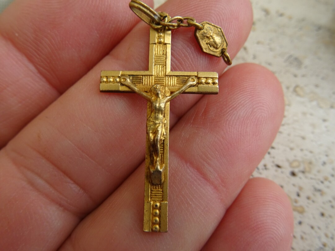 Religious Antique French Catholic Vermeil Gold Plated ( MARKED ...