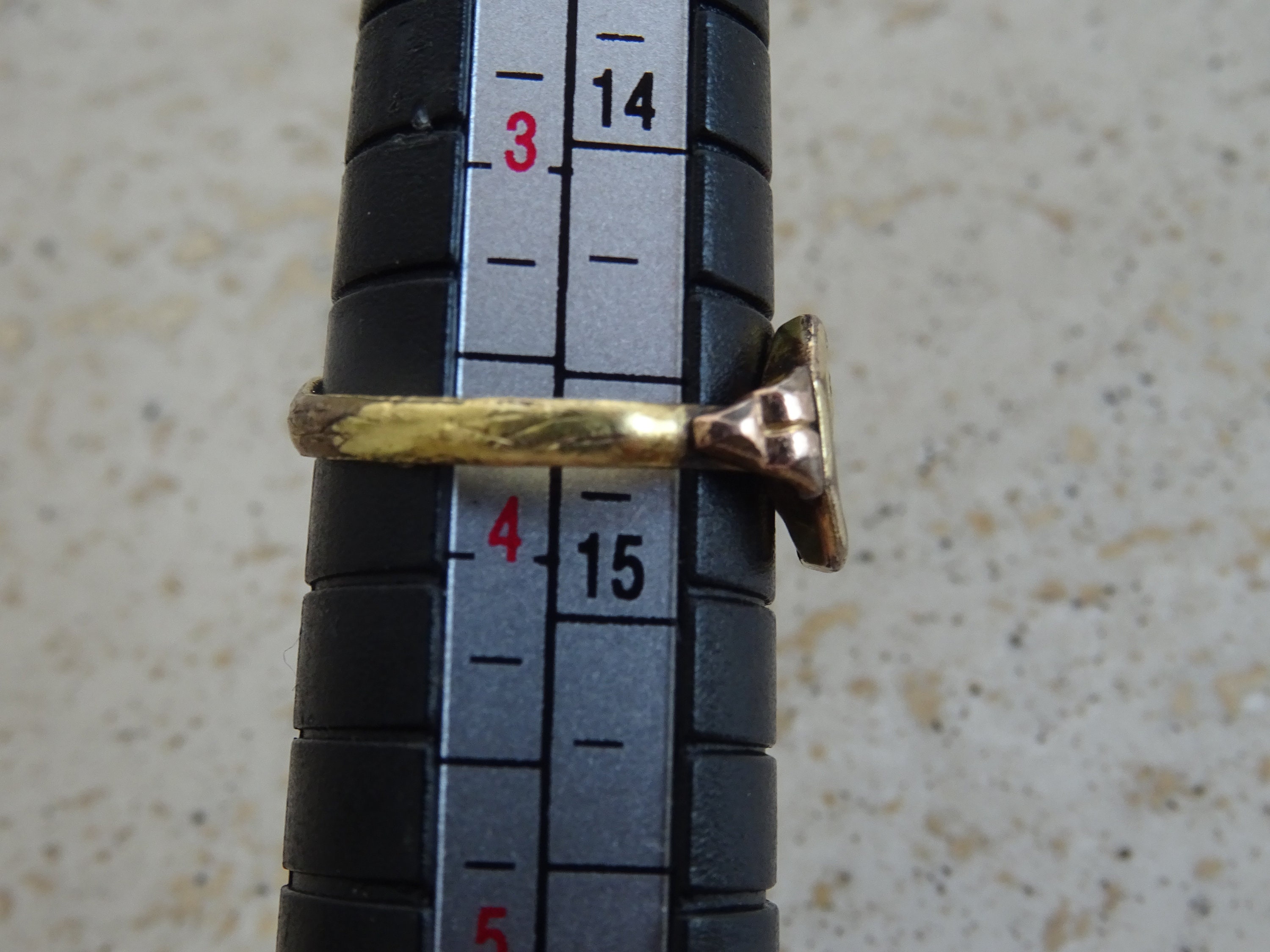 Religious Antique Vermeil Gold Plated French Catholic Ring Christian ...