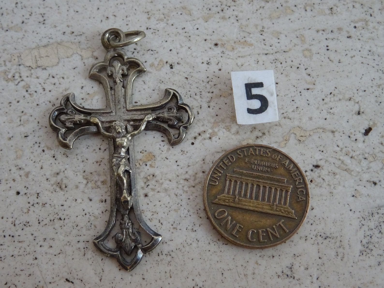 Religious Antique French Catholic Crucifix Pendant Cross Pectoral Cross ...