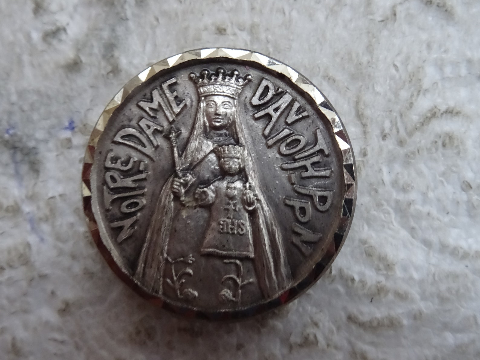 Religious Silvered Catholic Magnet of Holy Virgin Mary Our - Etsy