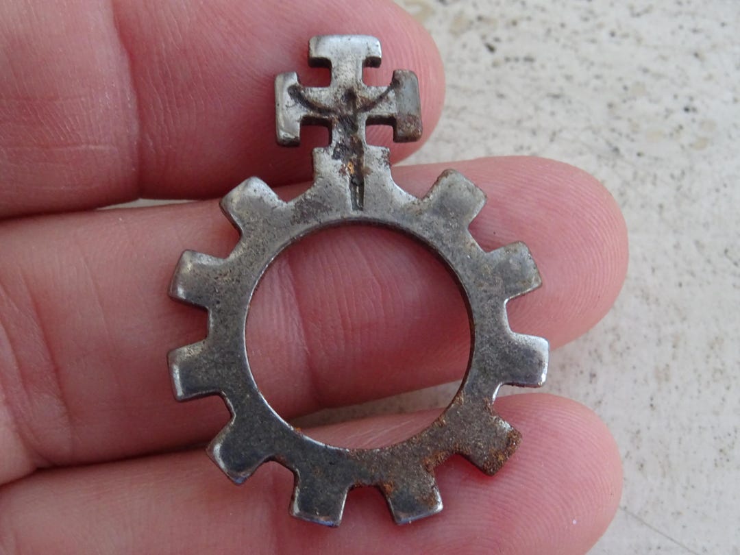 Religious Antique French Silver Plated Catholic Finger Chaplet Decade ...