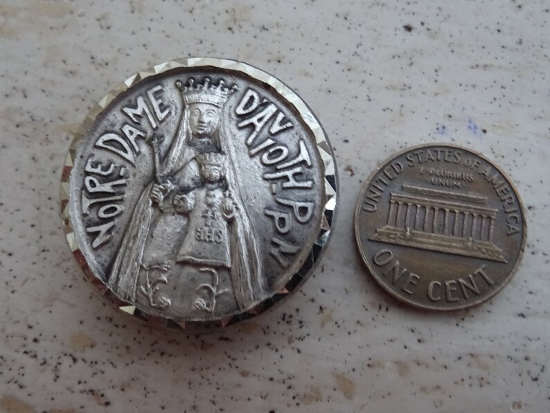 Religious Silvered Catholic Magnet of Holy Virgin Mary Our - Etsy