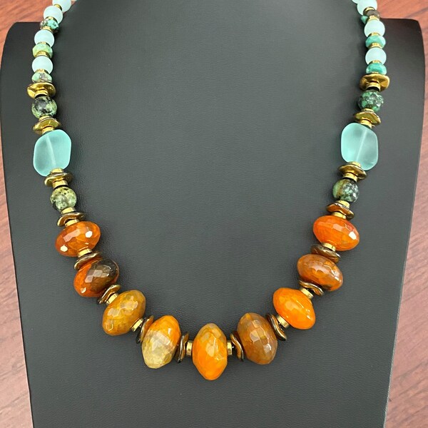 Large Bead Necklaces - Etsy