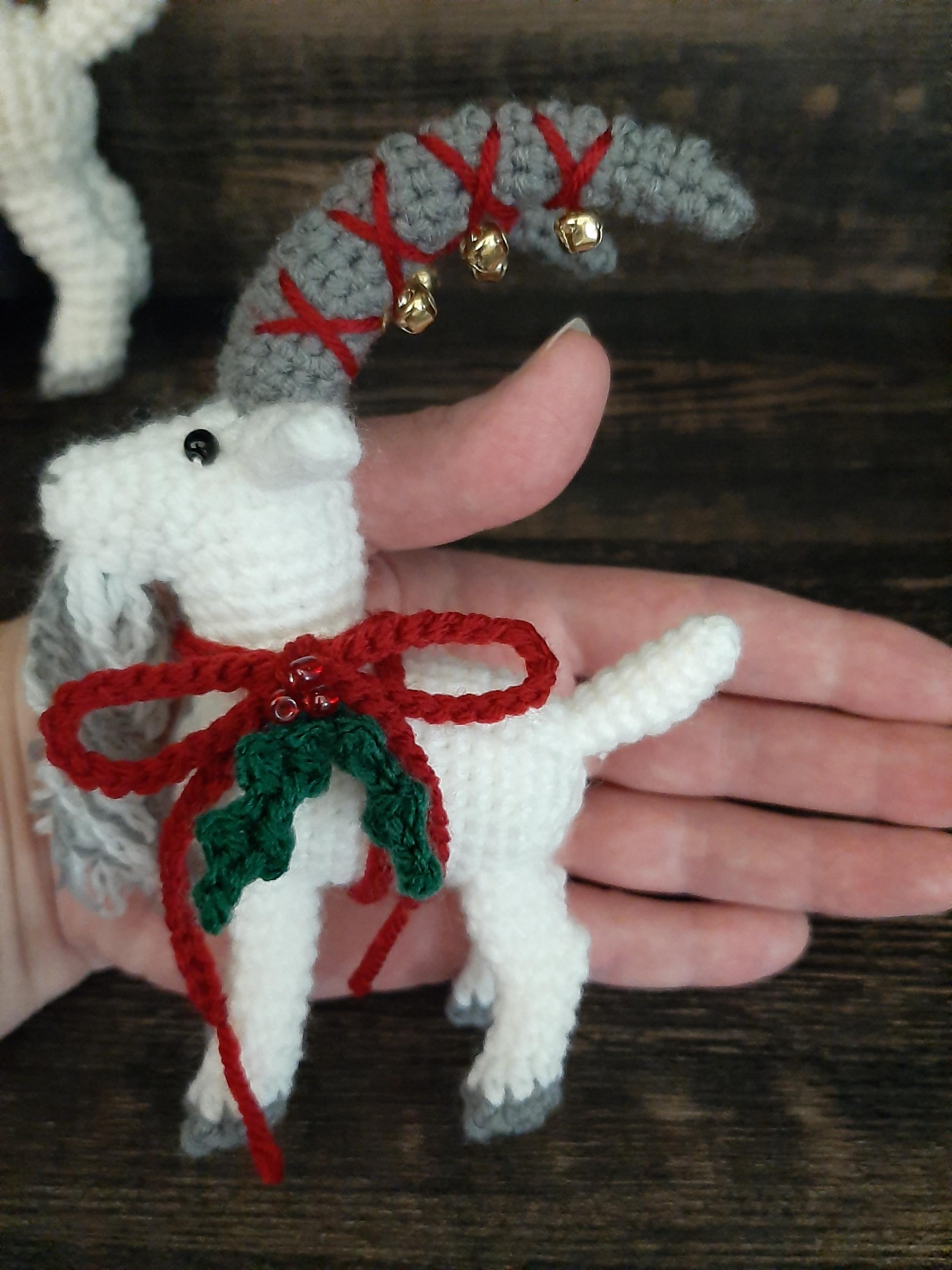 Crochet Yule Goat Ornament, Scandinavian Christmas Decor - Etsy
